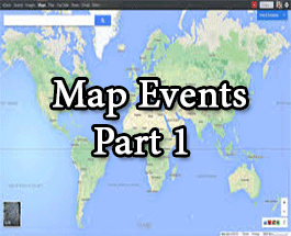 Google map events - UI Events - MVC State Changes