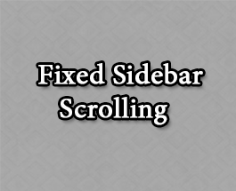 Fixed Sidebar Scrolling Với jQuery - Freetuts